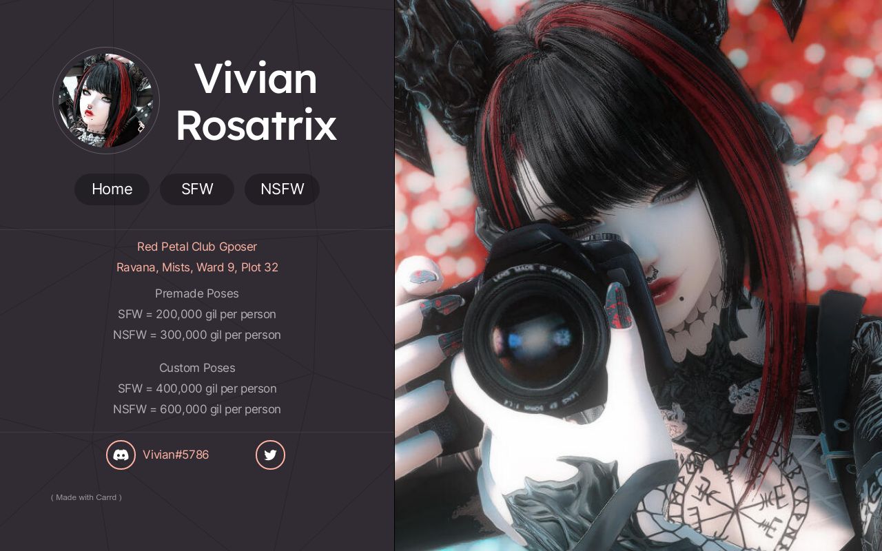 Vivian Rosatrix Gposing